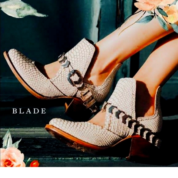 freebird | Shoes | Freebird Blade White Snake Skin Bootie | Poshmark